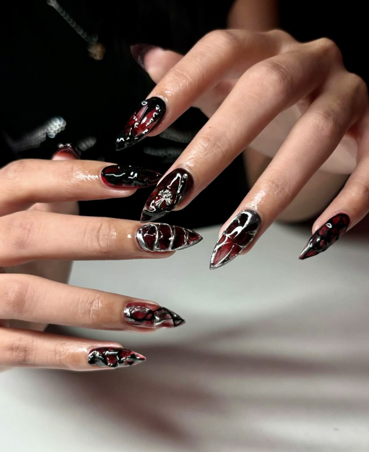 35 Goth Nails 2025 Ideas for a Bold and Dark Look - divagaze.com