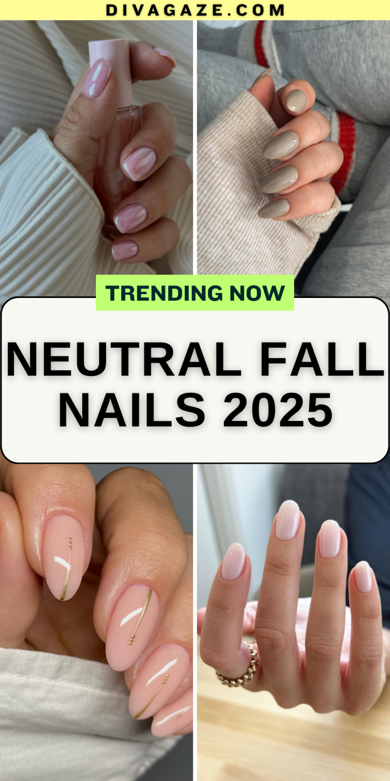 35 Neutral Fall Nails 2025 Ideas for a Chic Autumn Look - divagaze.com