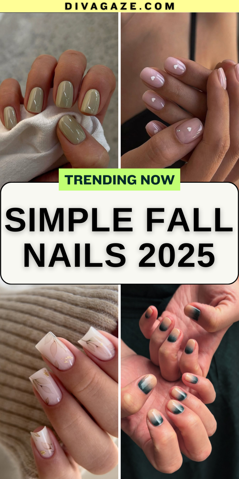 25 Simple Fall Nails 2025 Ideas for Effortless Autumn Style - divagaze.com