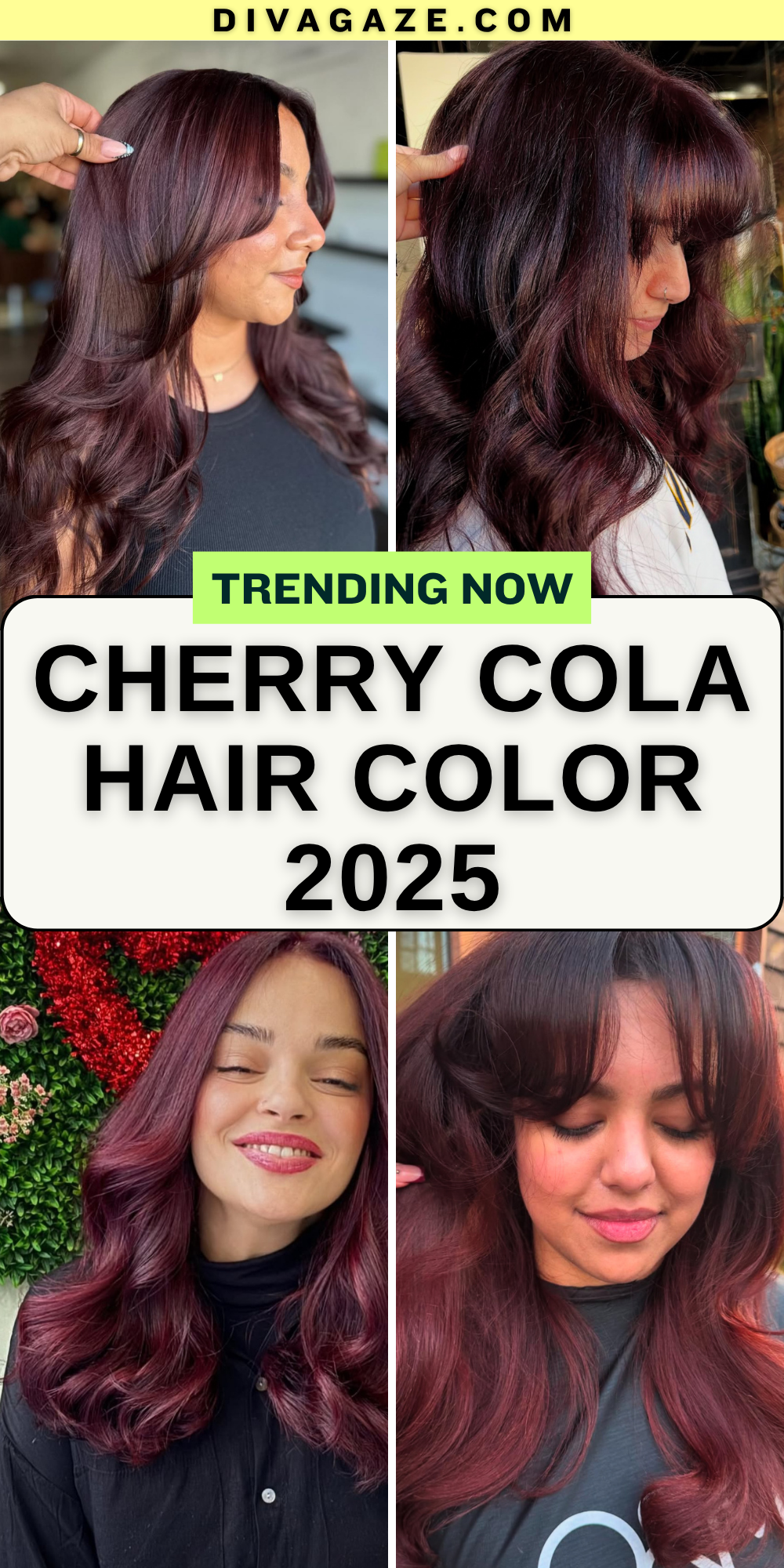 30 Cherry Cola Hair Color 2025 Ideas for All Hair Types - divagaze.com