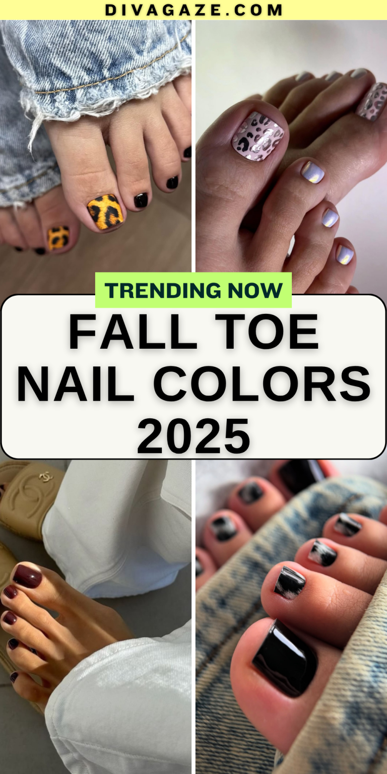30 Fall Toe Nail Colors 2025 for Every Style - divagaze.com