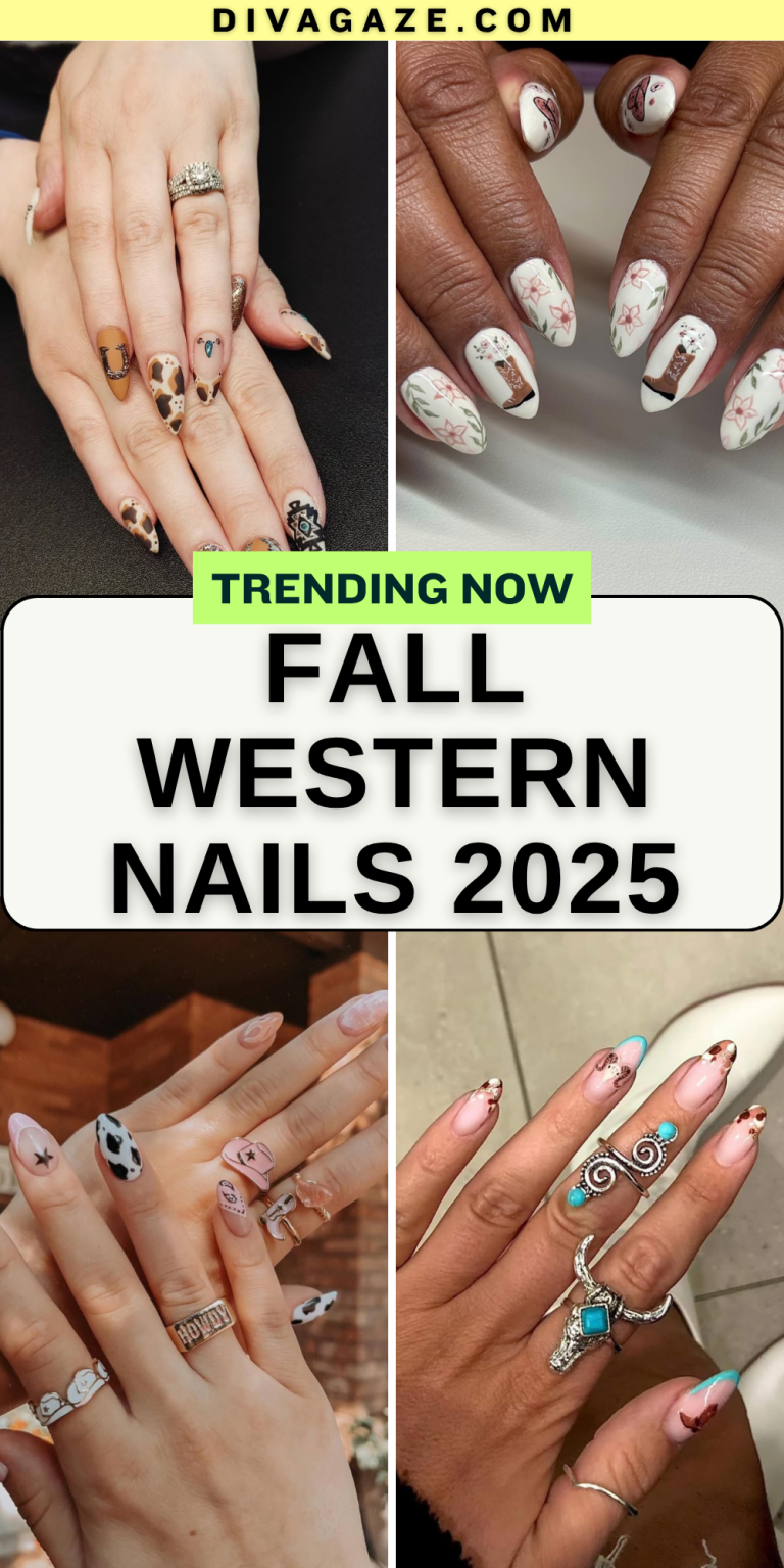 30 Fall Western Nails 2025 Ideas for Cowgirl Style - divagaze.com