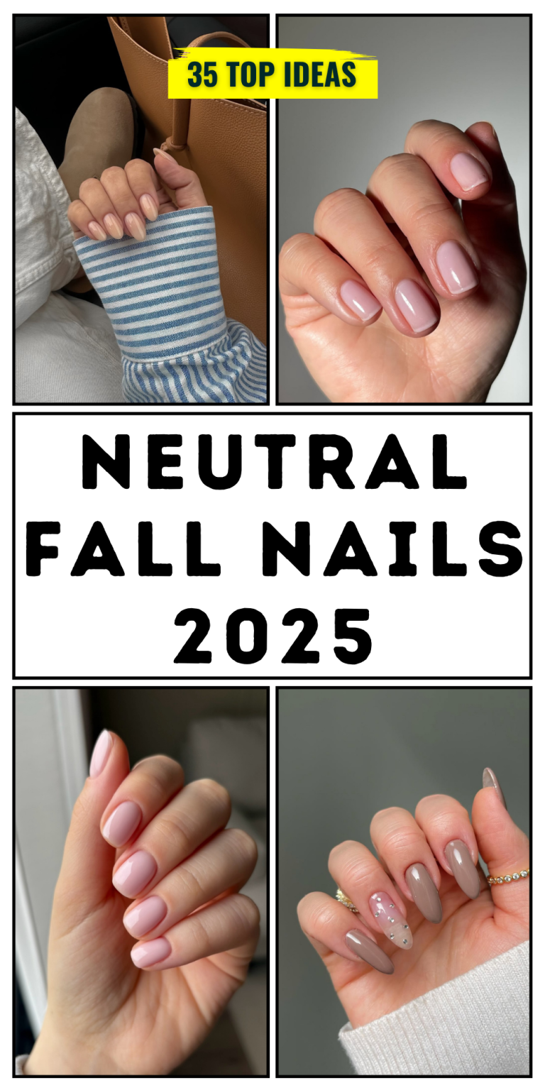 35 Neutral Fall Nails 2025 Ideas for a Chic Autumn Look - divagaze.com