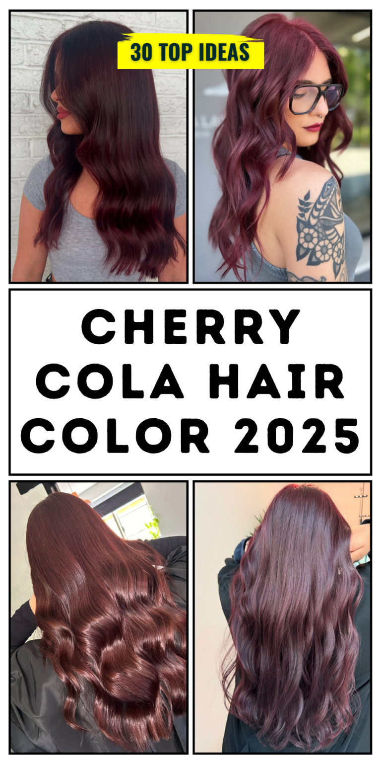 30 Cherry Cola Hair Color 2025 Ideas for All Hair Types - divagaze.com