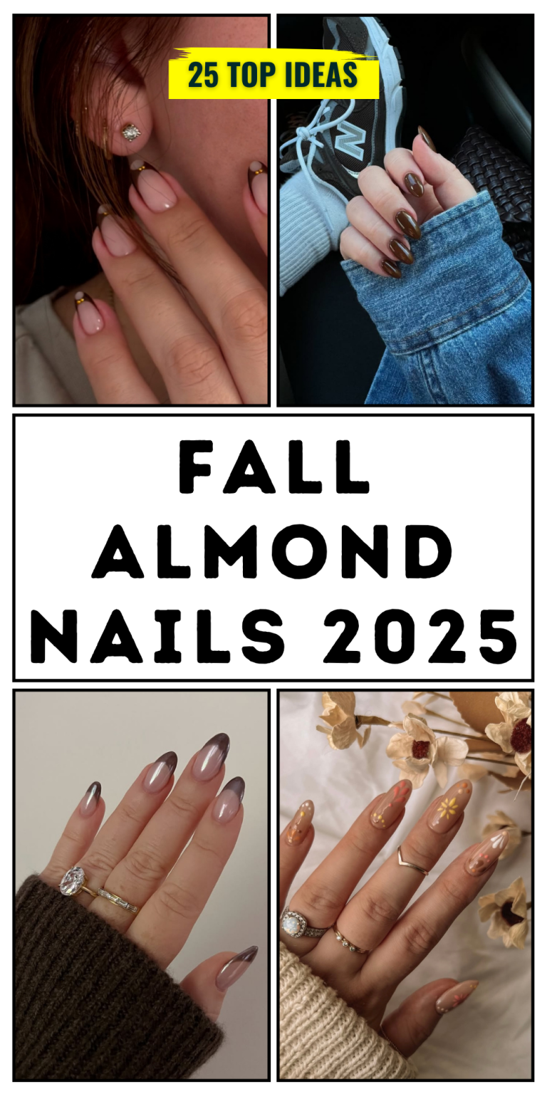 25 Fall Almond Nails 2025 Ideas for Stylish Autumn Looks - divagaze.com