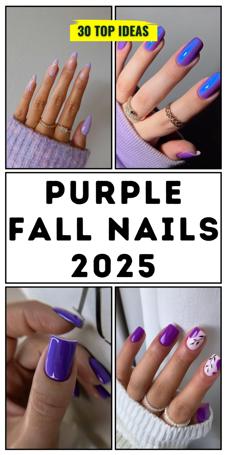 30 Purple Fall Nails 2025 Ideas You’ll Want to Try Now - divagaze.com