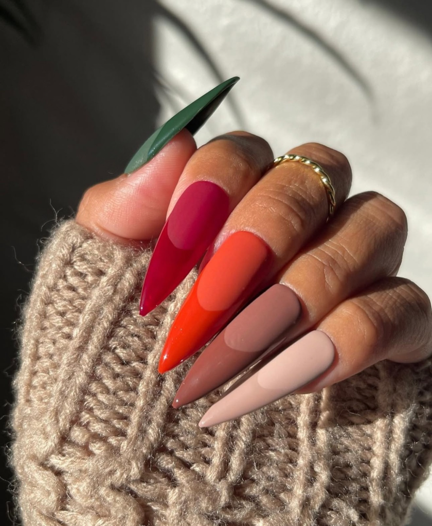 30 Fall Stiletto Nails 2025 Ideas for a Bold Seasonal Look - divagaze.com