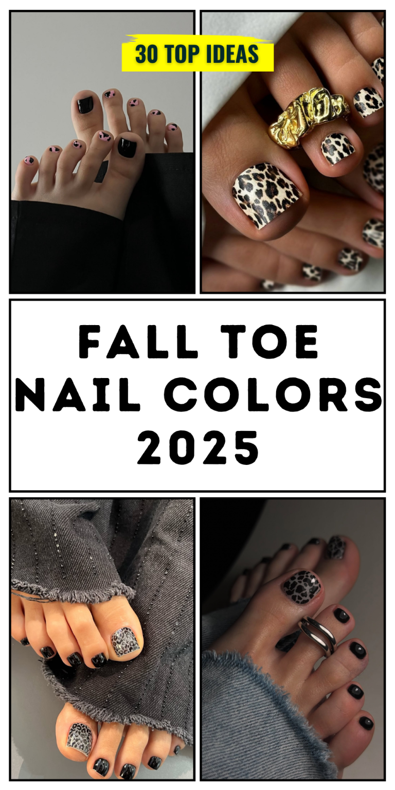 30 Fall Toe Nail Colors 2025 for Every Style - divagaze.com