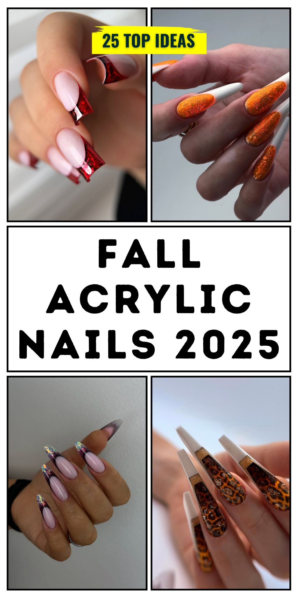25 Fall Acrylic Nails 2025 Ideas for Seasonal Glam - divagaze.com
