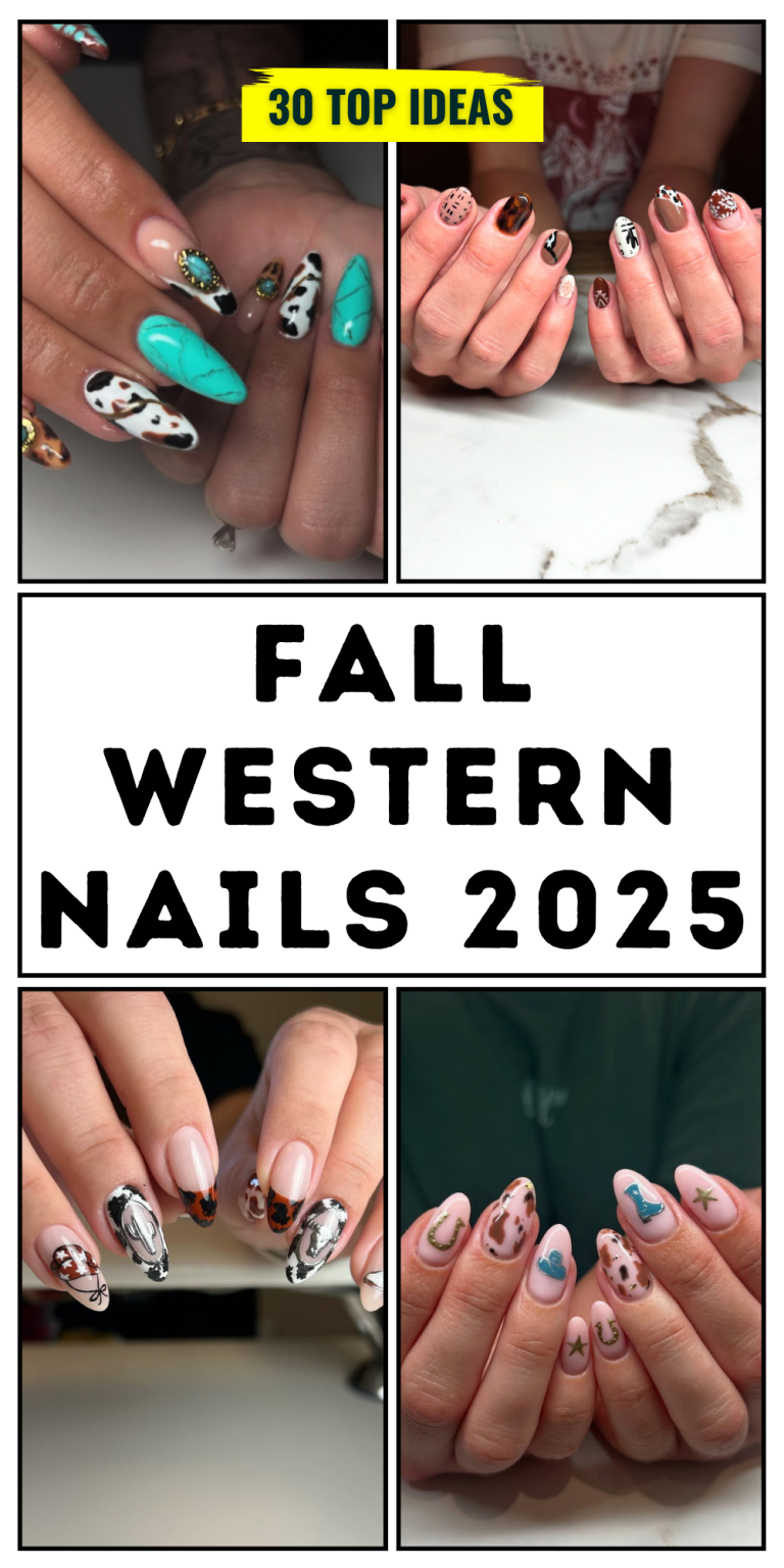 30 Fall Western Nails 2025 Ideas for Cowgirl Style - divagaze.com