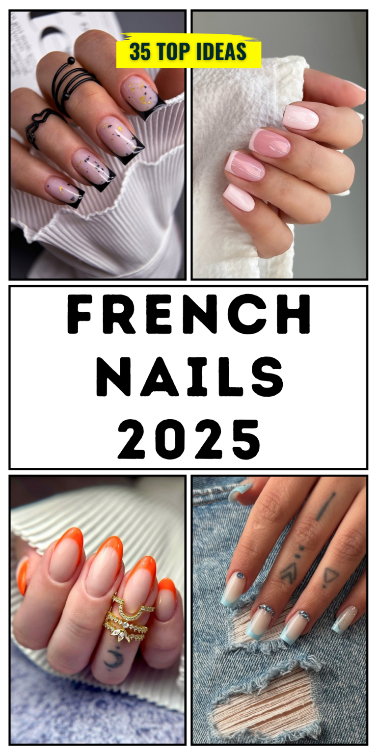 35 French Nails 2025 Ideas for Trendy and Chic Looks - divagaze.com
