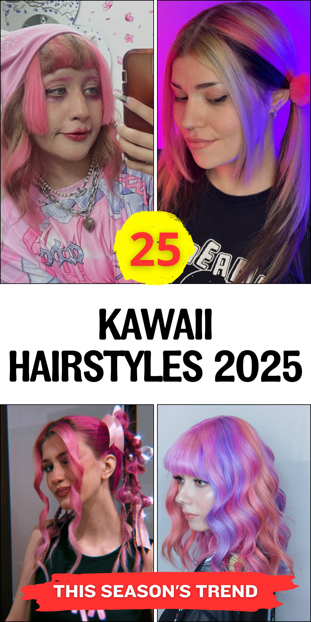 25 Kawaii Hairstyles 2025 for Women Who Love Fun Hair - divagaze.com