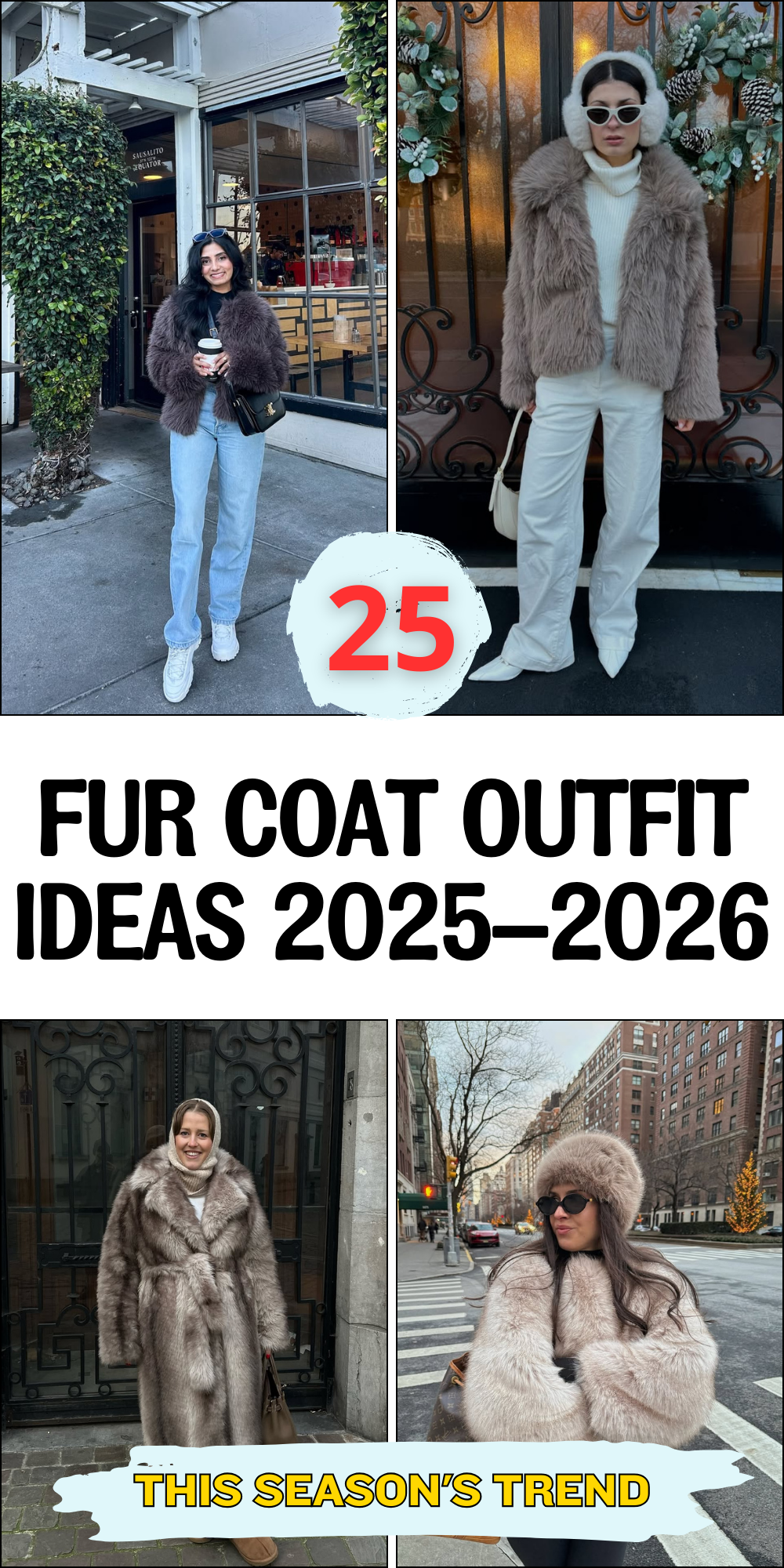 25 Fur Coat Outfit Ideas 2025–2026 - divagaze.com