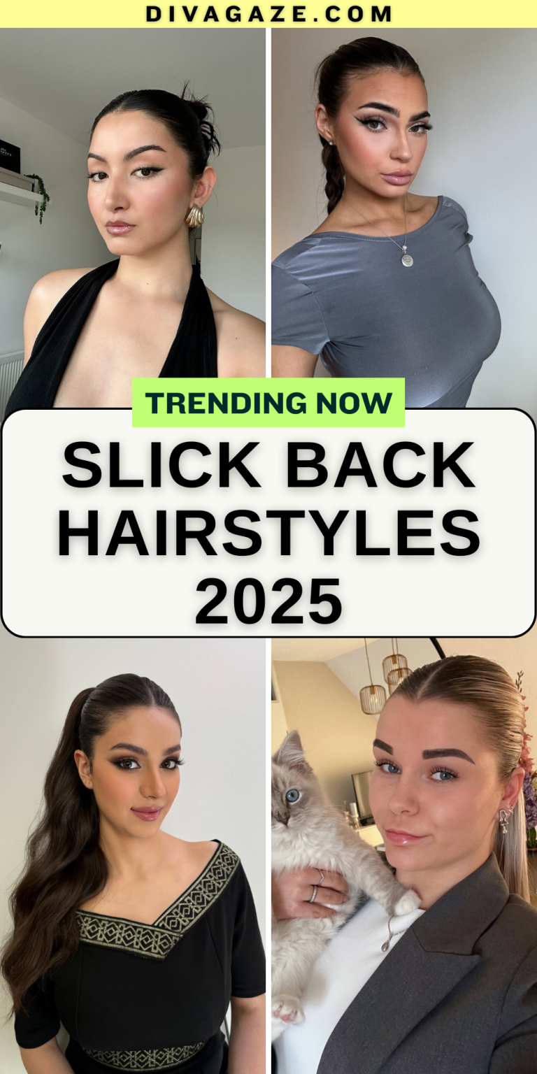 30 Slick Back Hairstyles 2025 for Elegant and Confident Looks ...