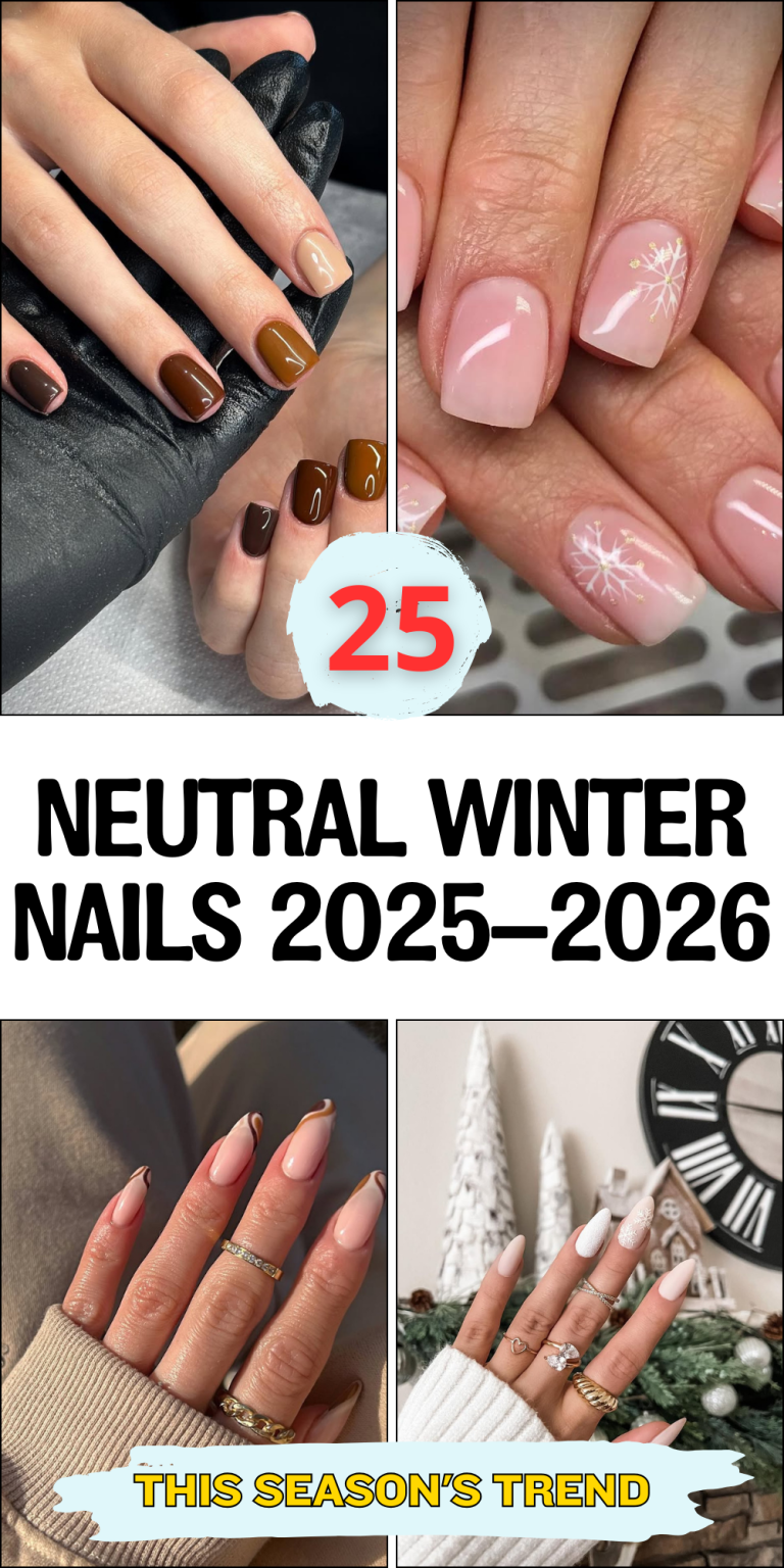 25 Neutral Winter Nails 2025–2026 Ideas for Timeless Chic - divagaze.com