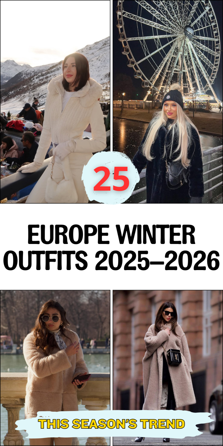 25 Europe Winter Outfits 2025–2026 for Chic Cold Weather Style ...