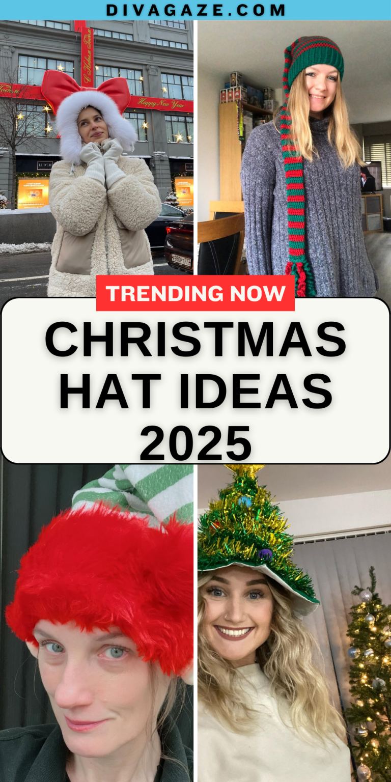 25 Christmas Hat Ideas 2025 for Festive Holiday Style - divagaze.com