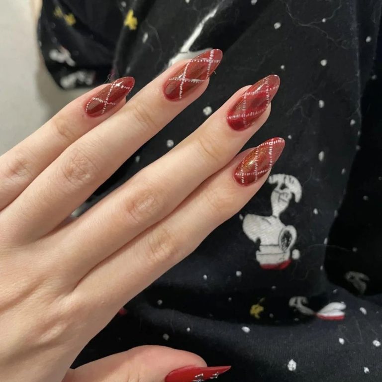 35 Plaid Nails Ideas 2025–2026 for Stylish Manicures - divagaze.com