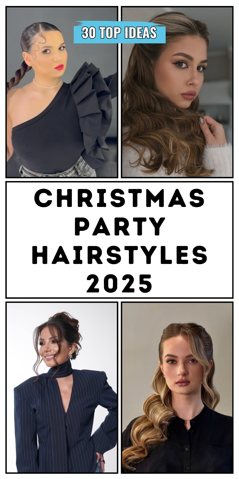 30 Christmas Party Hairstyles 2025 for Elegant and Festive Looks ...