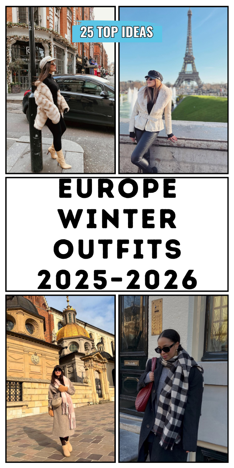25 Europe Winter Outfits 2025–2026 for Chic Cold Weather Style ...