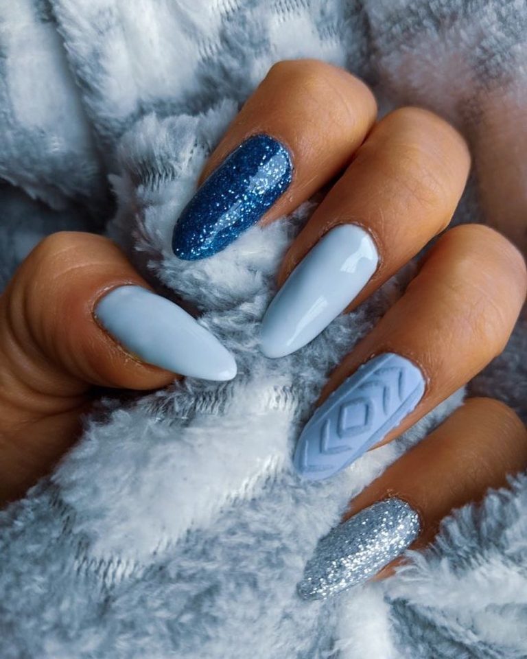 30 Blue Winter Nails Ideas 2025–2026 for Stylish Seasonal Looks ...