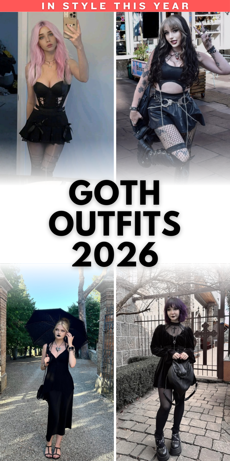 25 Goth Outfits 2026: Dark, Romantic and Modern Looks That Redefine ...