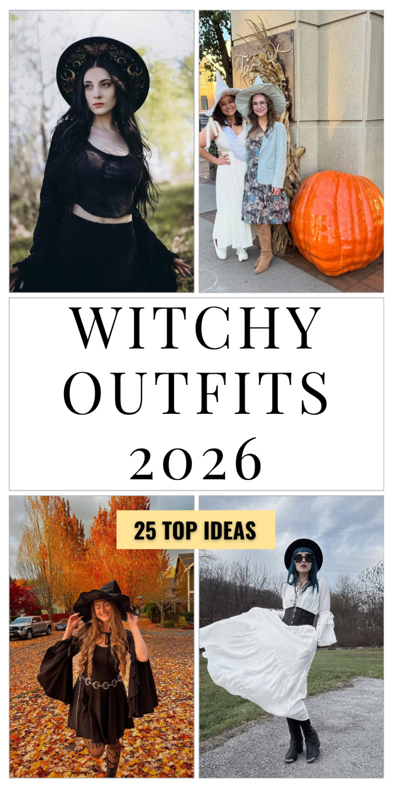 25 Witchy Outfits 2026 – Modern Dark Aesthetic Ideas - divagaze.com