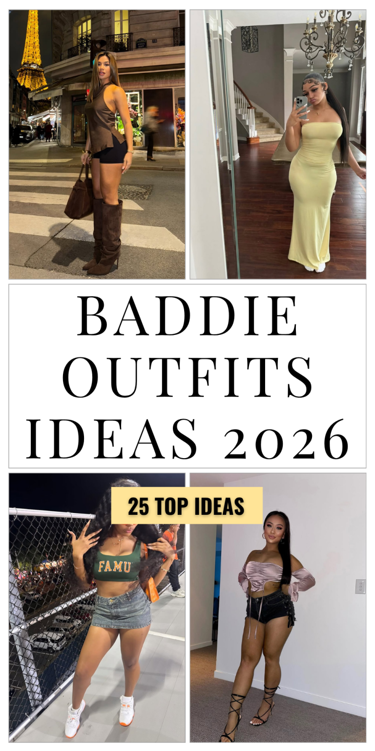 25 Baddie Outfits Ideas 2026 for Confident Stylish Women - divagaze.com