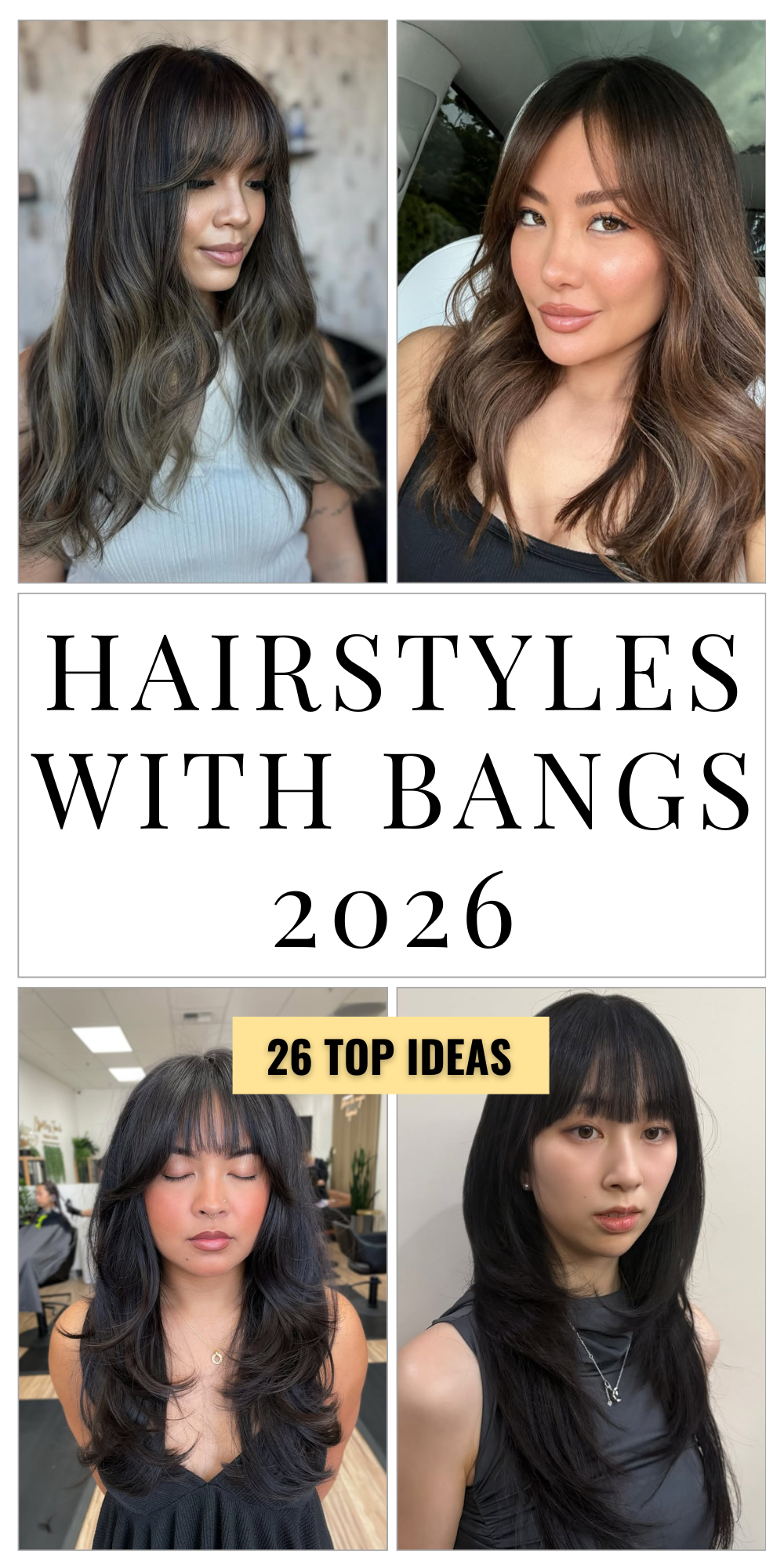 Hairstyles with Bangs 2026: 26 Flattering Ideas for Women - divagaze.com