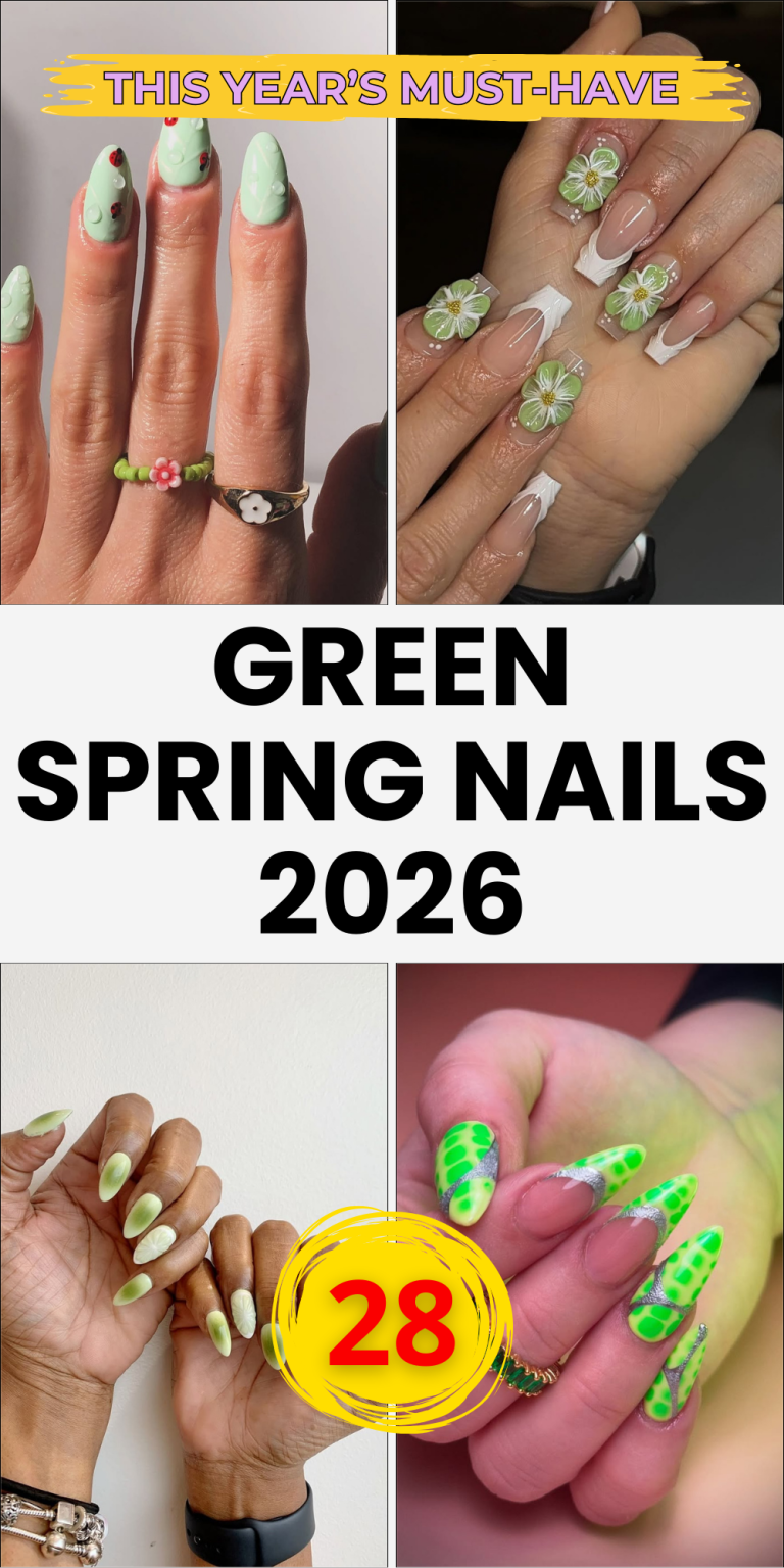 Green Spring Nails 2026: 28 Fresh, Stylish Nail Ideas - divagaze.com