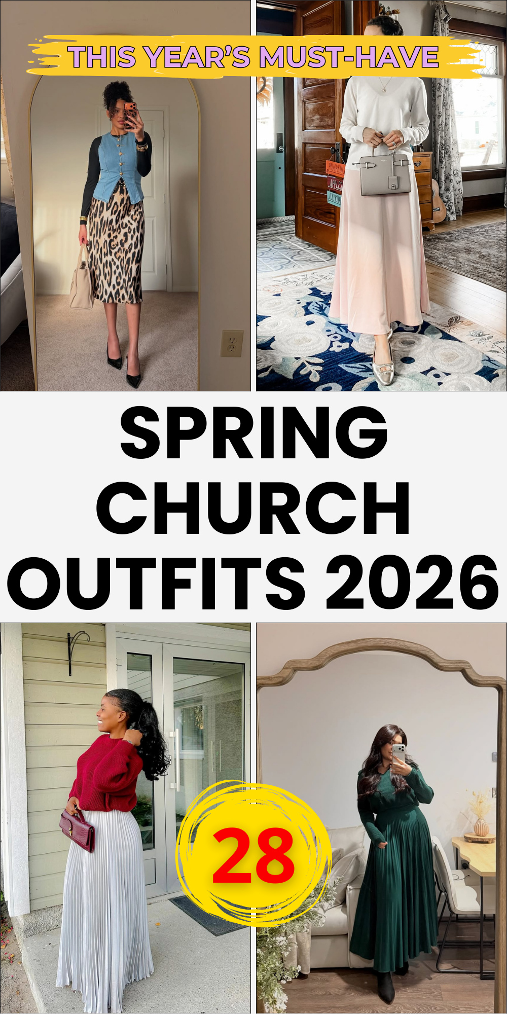 28 Spring Church Outfits 2026: Elegant, Modest & Modern Looks for Women ...