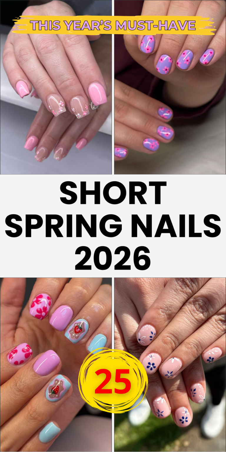 25 Trendy Short Spring Nail Designs for 2025 That Are Fresh, Stylish ...