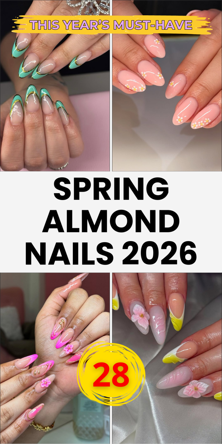 28 Spring Almond Nails 2026 Ideas That Look Fresh and Elegant ...