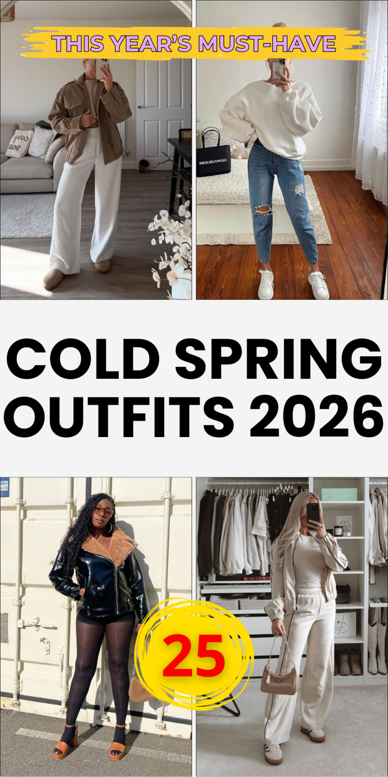 25 Cold Spring Outfits 2026: Chic Layered Looks That Work in Real Life ...