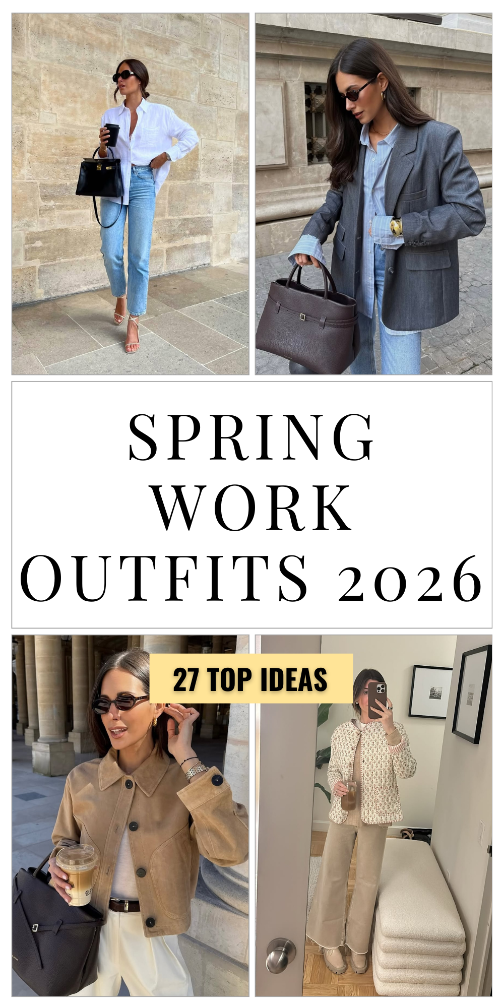 27 Spring Work Outfits 2026: Office Chic and Business Casual Ideas for ...