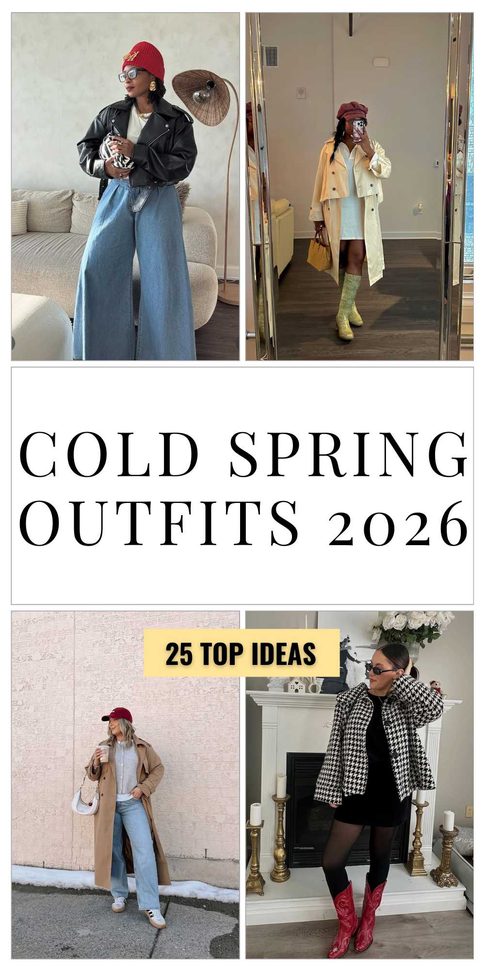 25 Cold Spring Outfits 2026: Chic Layered Looks That Work in Real Life ...