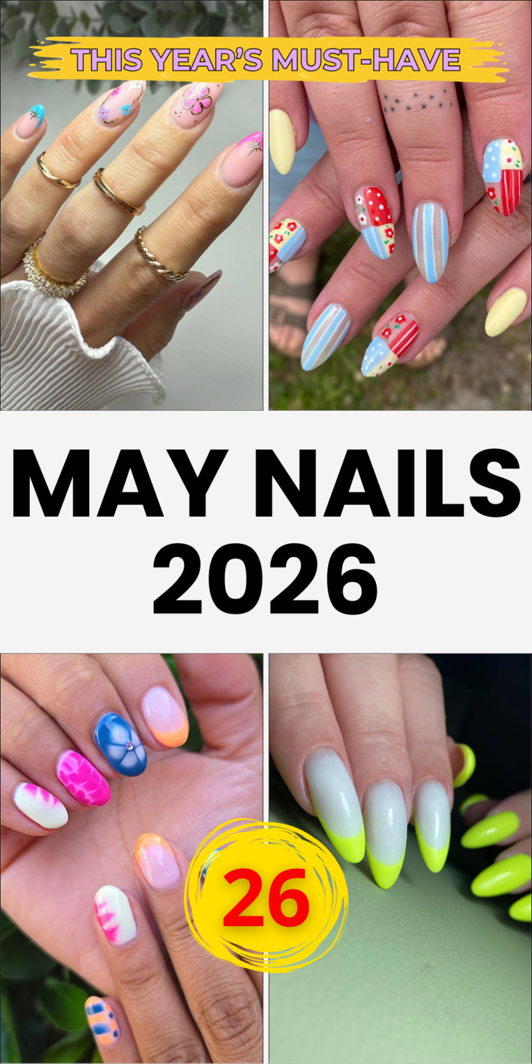 26 May Nails 2026 Ideas – Trendy Spring Designs - divagaze.com