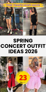 23 Spring Concert Outfit Ideas 2026 That Will Turn Heads From Day Shows ...