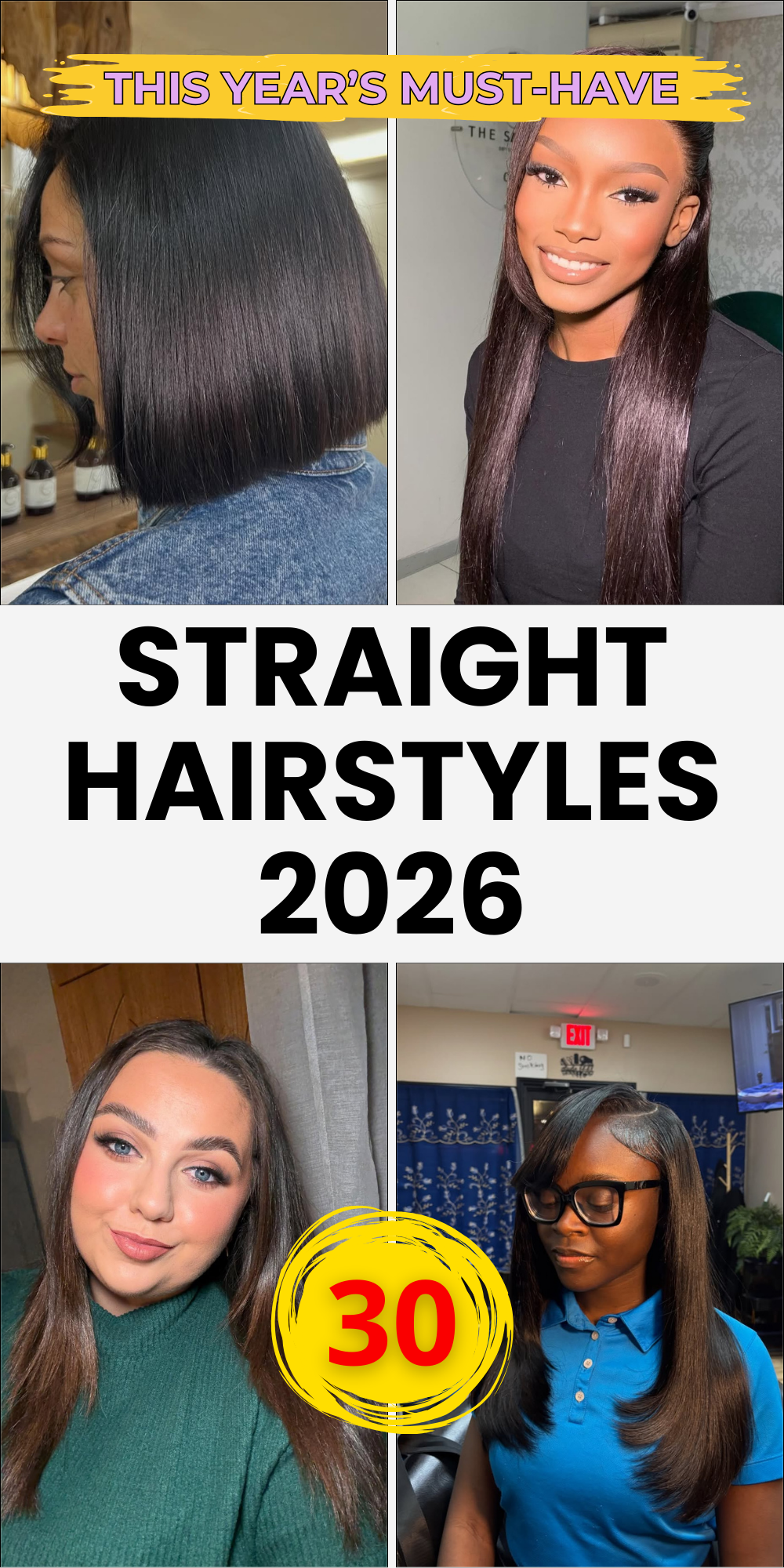 Straight Hairstyles 2026 – 30 Sleek & Modern Ideas - divagaze.com