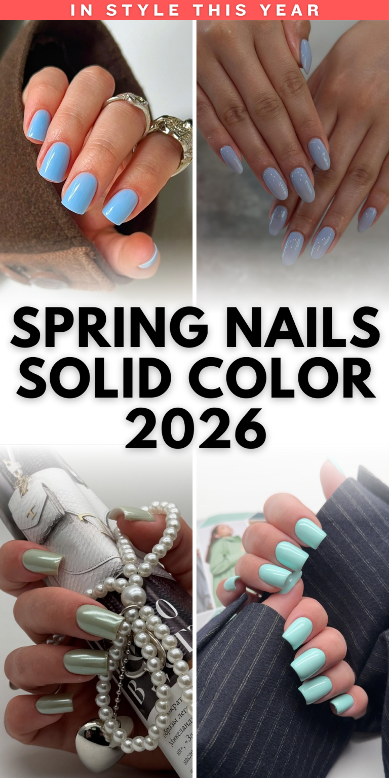 27 Spring Nails Solid Color 2026 Ideas - divagaze.com