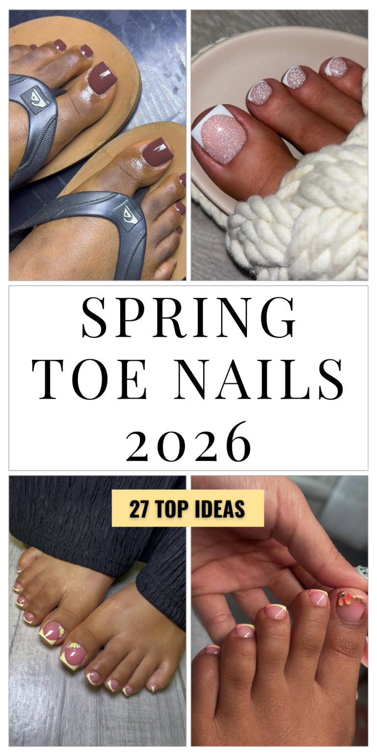 27 Spring Toe Nails 2026 – Fresh Pedicure Designs & Color Ideas ...