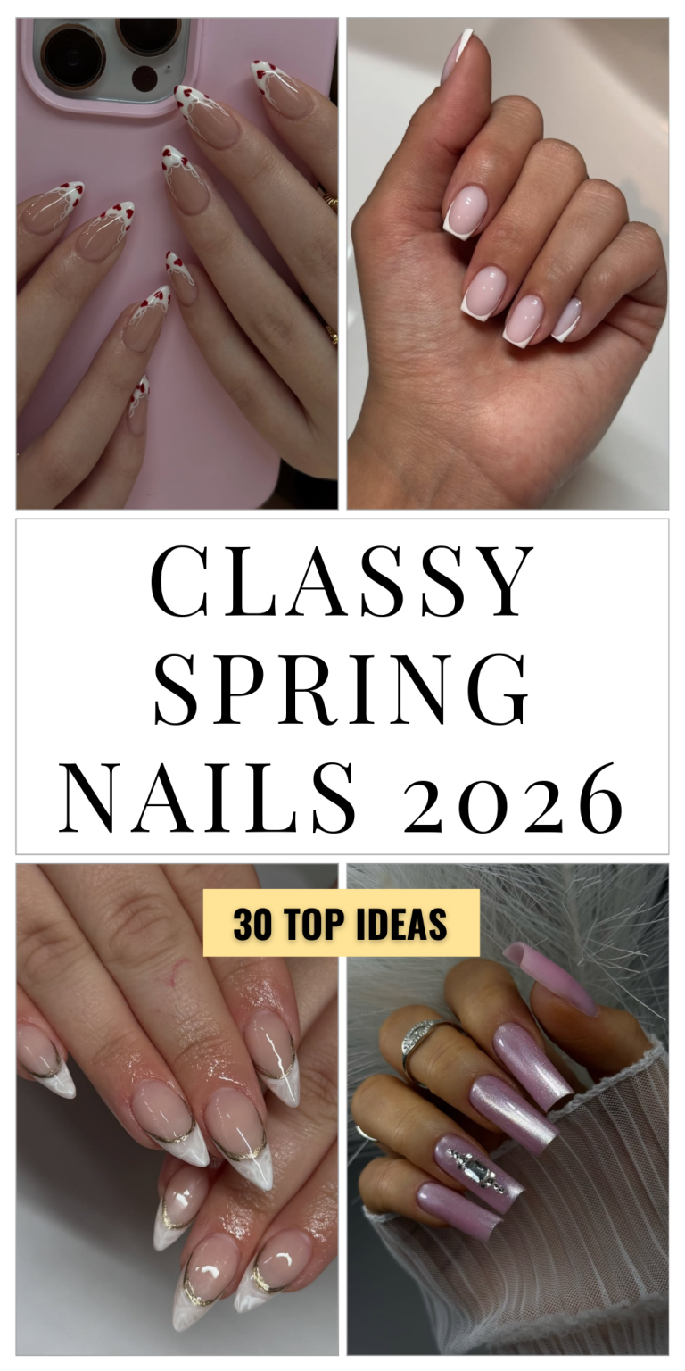 30 Classy Spring Nails 2026: Elegant Designs and Chic Manicure Ideas ...