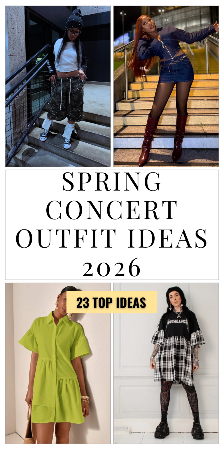 23 Spring Concert Outfit Ideas 2026 That Will Turn Heads From Day Shows ...