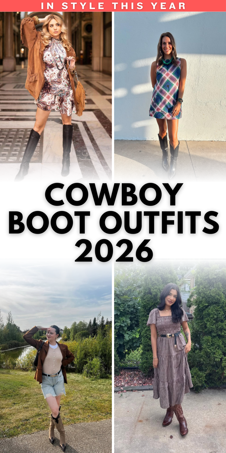 25 Cowboy Boot Outfits 2026 That Turn Heads: Stylish Dresses, Jeans ...